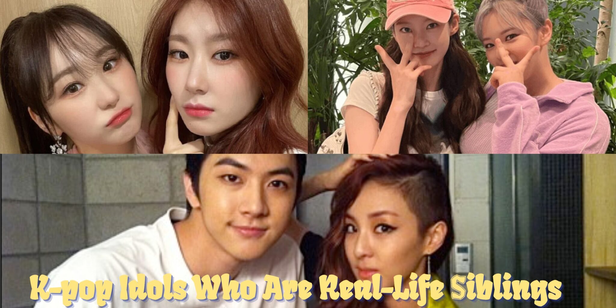 13 K-pop Idols Who Are Real-Life Siblings - KDramaWave